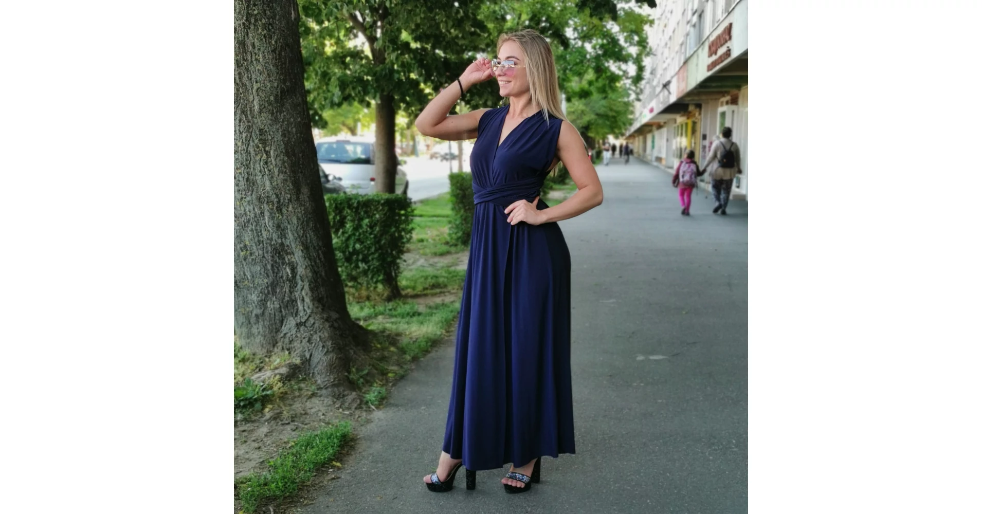 SÖTÉTKÉK infinity ruha - Best Ruházat - Női Ruha webáruház ...